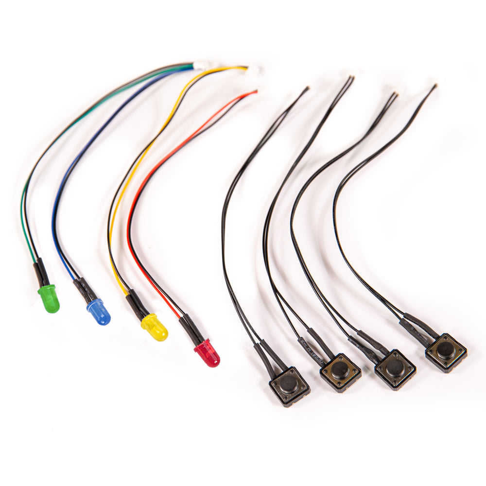 LED Lights for MP3 Sound Module - Set of 4 Colours with ON-OFF buttons ...