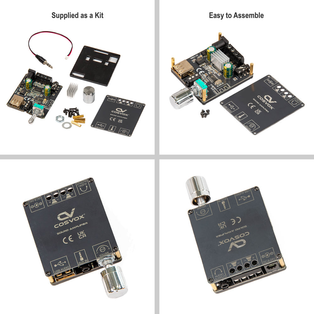 COSVOX Mini Sound Amplifier 2x 50W - Compatible with COSVOX Modules ...