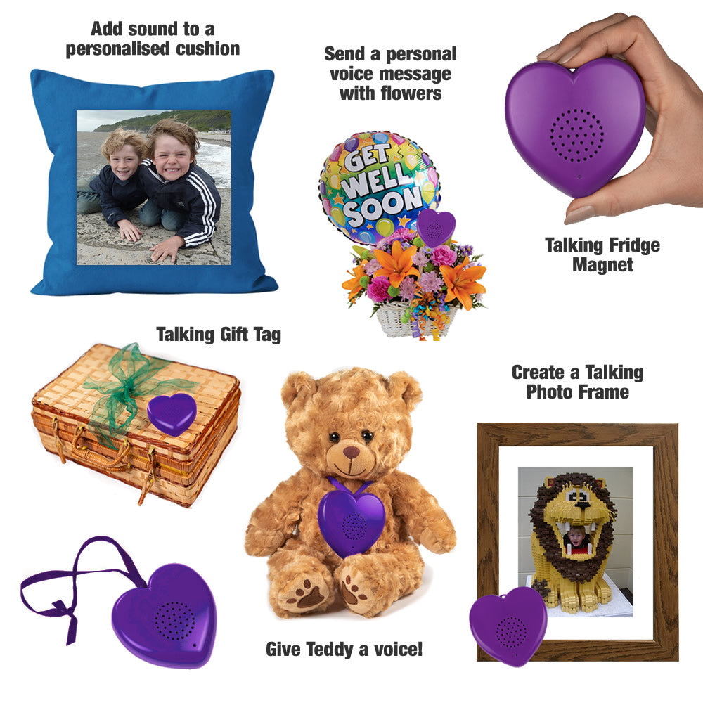 Talking Hearts Voice Recordable MP3 Player - Add sound to your gifts ...