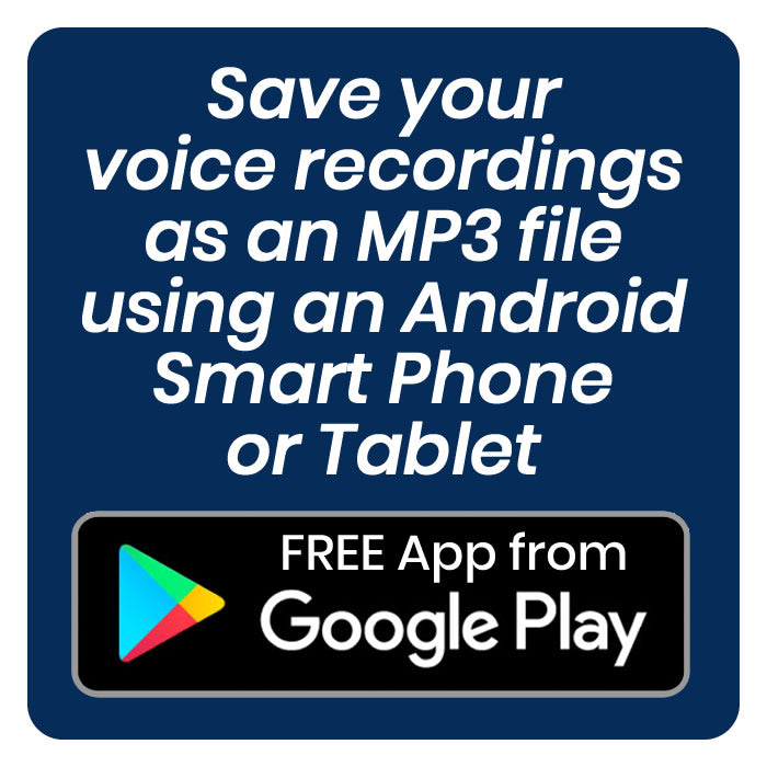 FREE Android MP3 Voice Recorder App – Talking Products Ltd