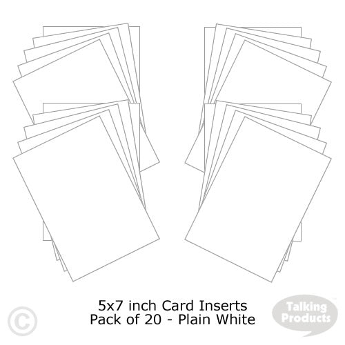 Talking Photo Album, Page Inserts, 5x7 inch, Pack of 20 – Talking ...